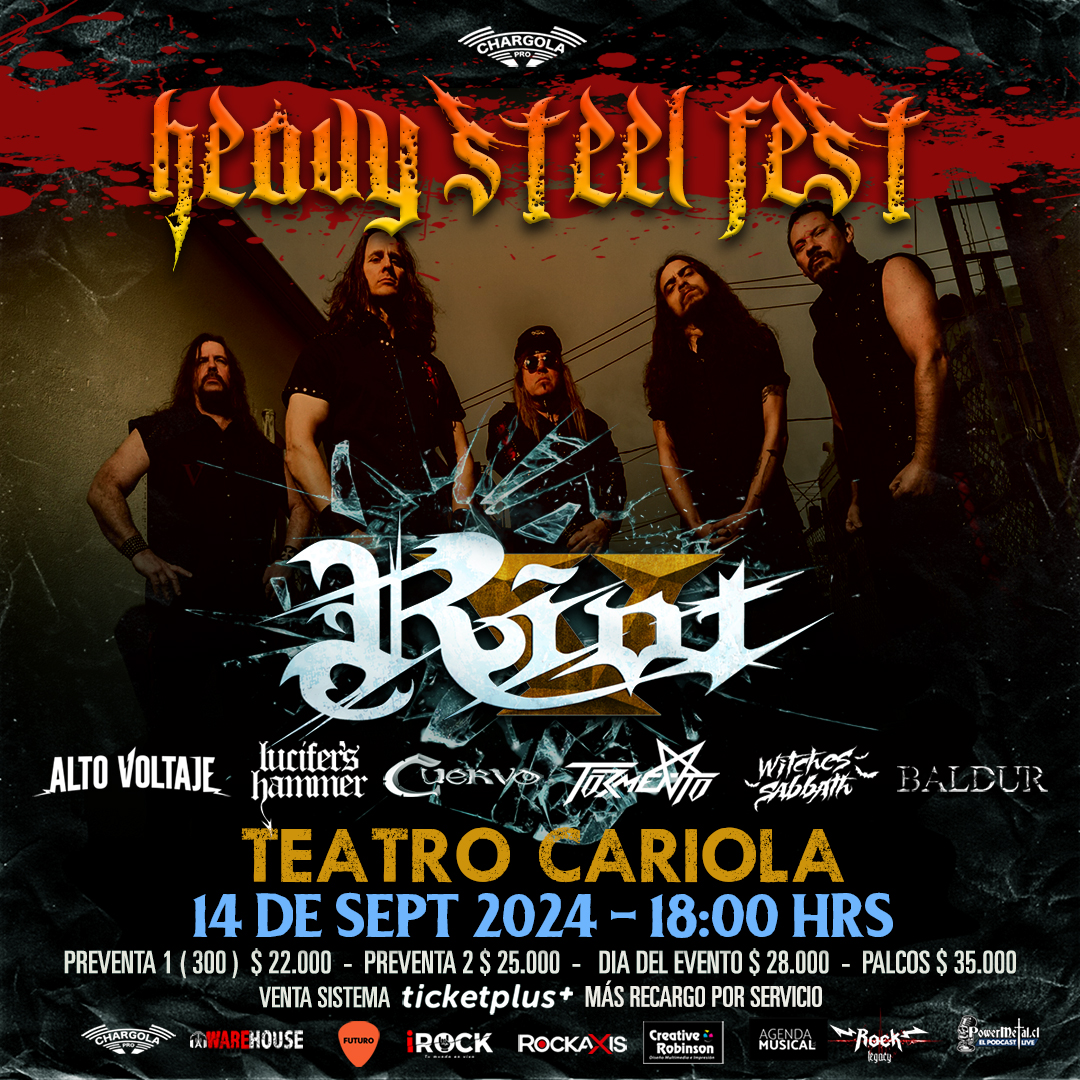 Riot V llegará por primera vez a Chile en el marco del “Heavy Steel ...